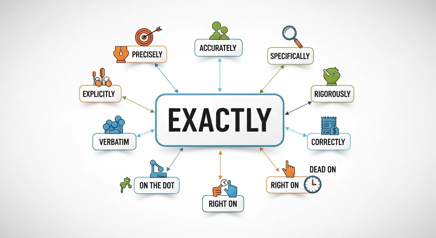 Synonyms of Exactly 50 Simple Words That Mean Precisely