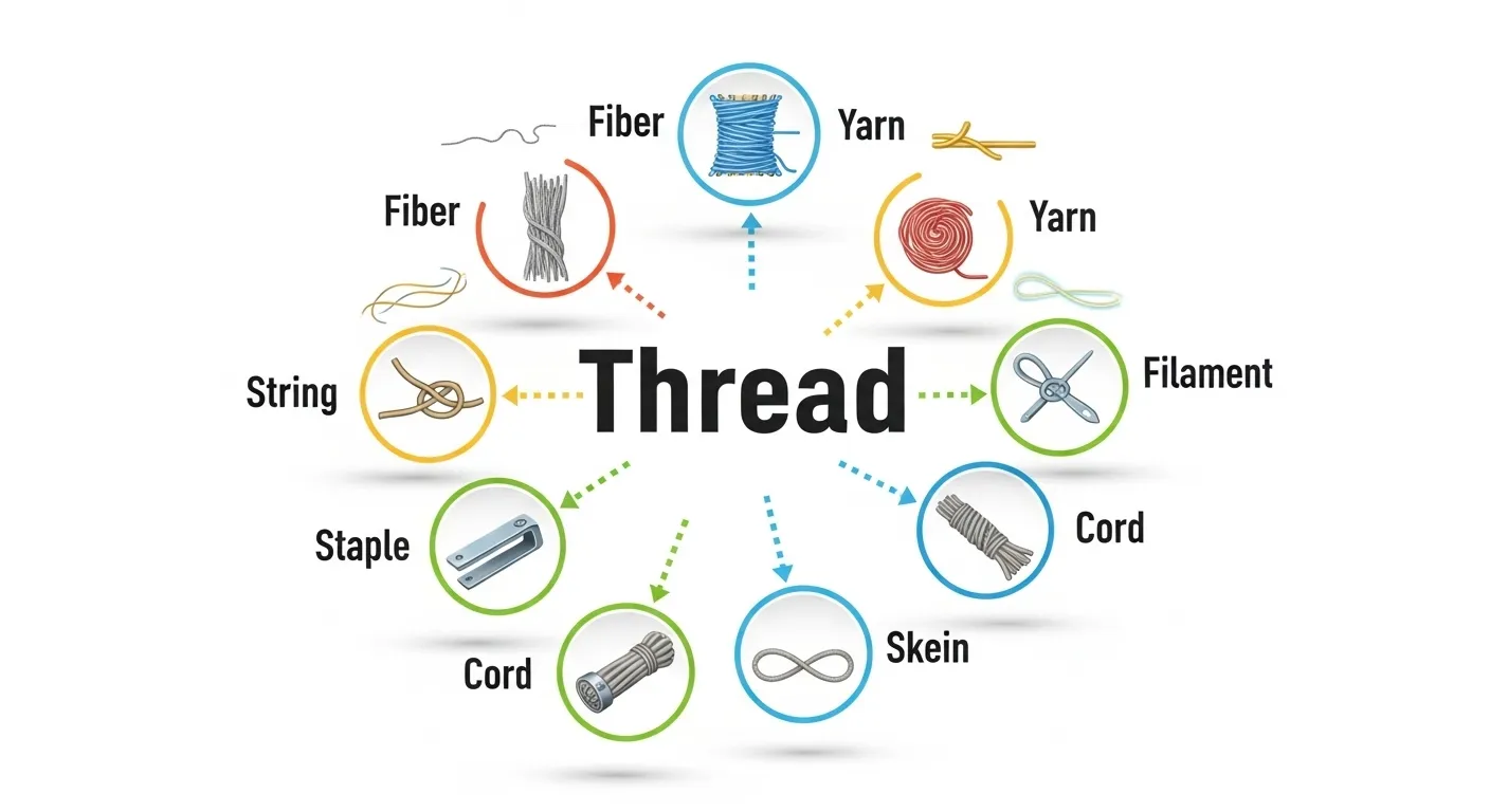 50 Synonyms for Thread Simple Words to Expand Vocabulary 🧵